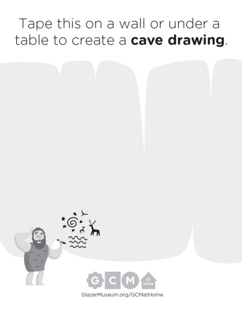 Cave Painting At Home & Activity Sheet | Glazer Children's Museum