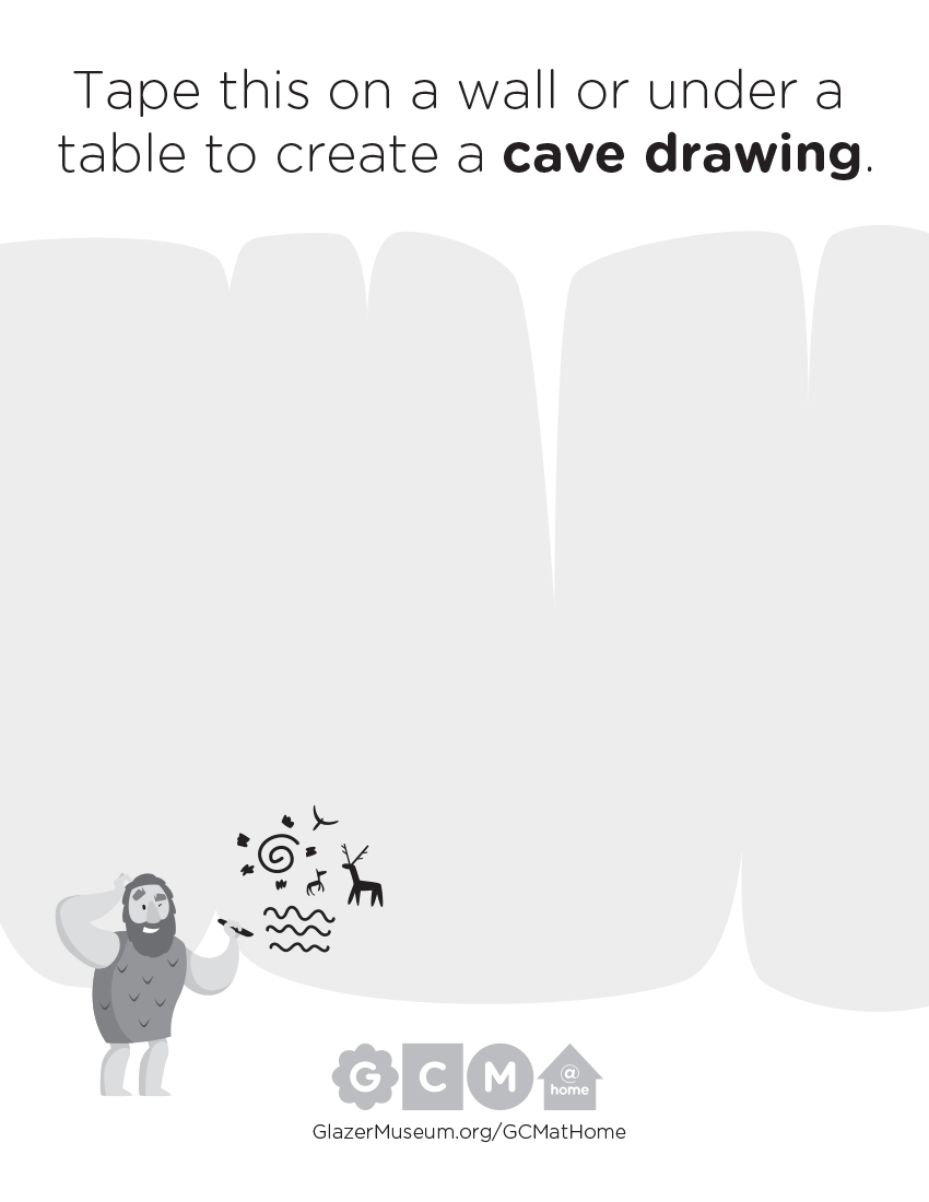 Cave Painting At Home & Activity Sheet | Glazer Children's Museum