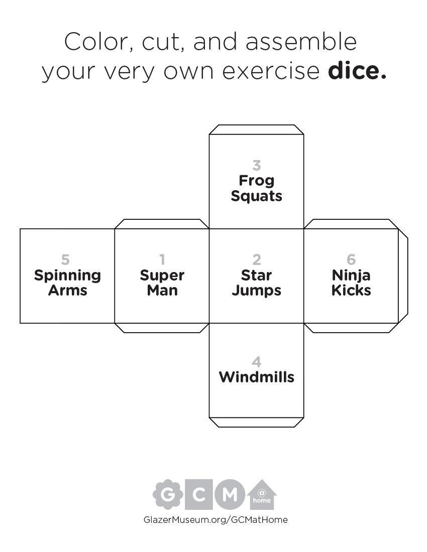Exercise Dice Game | Glazer Children's Museum
